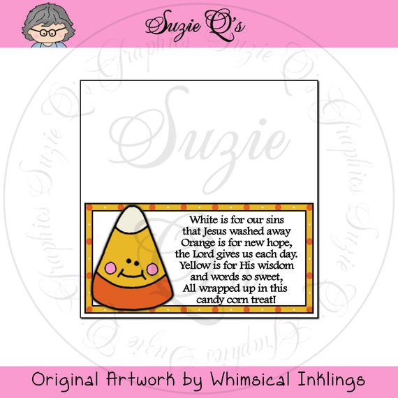 Christian Candy Corn Coloring Page
