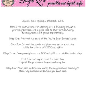 You've Been "boozed" Kit for Your Adult Neighbors and Friends - Digital ...