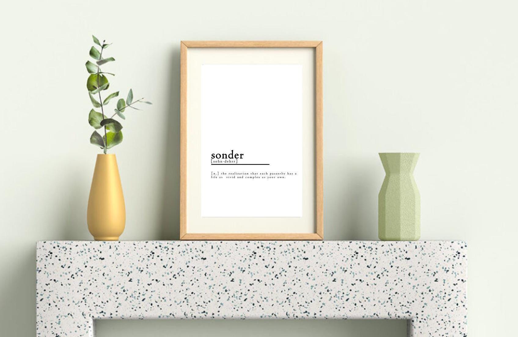 Sonder Definition, Poster Print, Inspirational Wall Art, Classroom ...