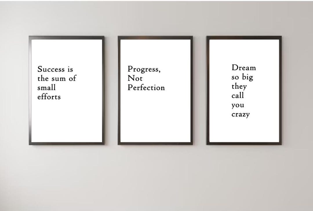 Motivational 3-piece Bundle | Digital Print Set of 3 | Inspirational ...