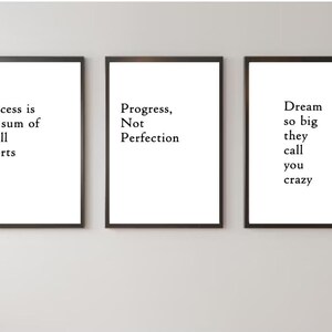 Motivational 3-piece Bundle | Digital Print Set of 3 | Inspirational ...