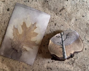 Artist Conk Art | Moon | Crow | Eco Print | Gift Set | Mushroom | Raven ...