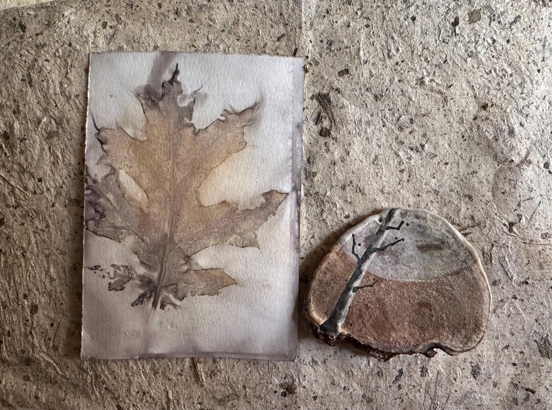 Artist Conk Art | Eco Print | Gift Set | Mushroom | Forest | Moon ...