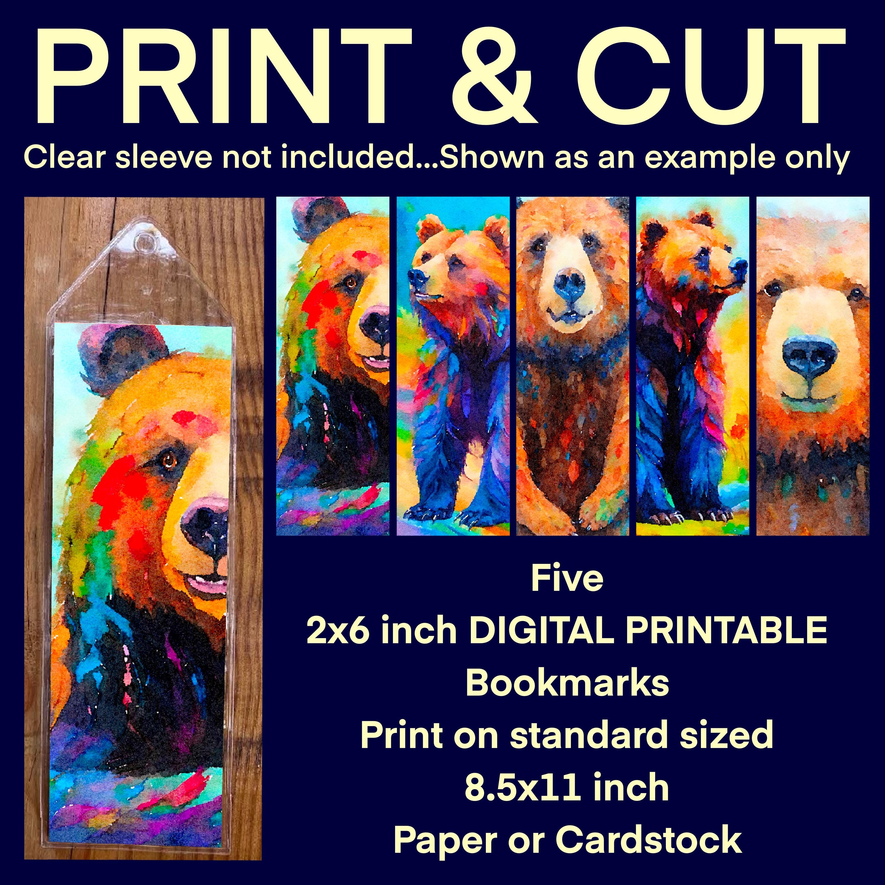 Printable Bookmarks, Instant Download, Digital, Collage, Mixed Media ...