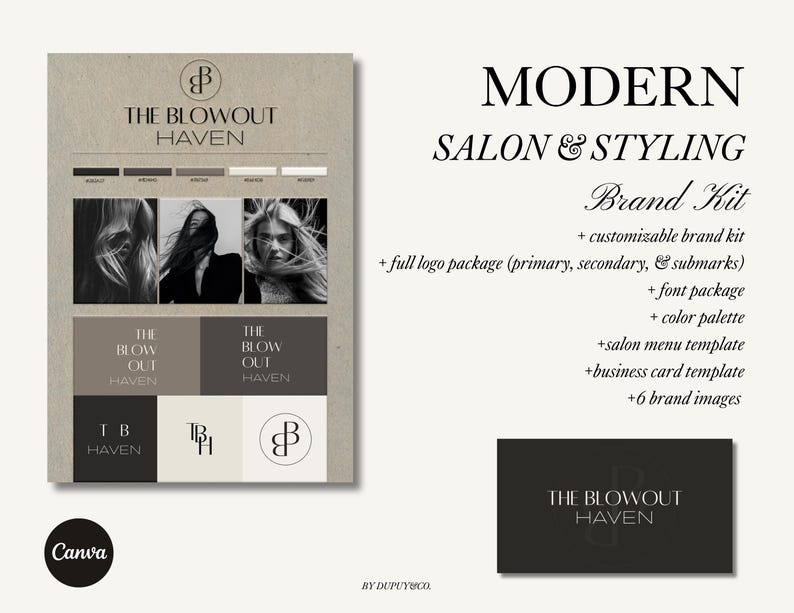 Canva Brand Kit | Premade Logos, Brand Guidelines, Logo Templates ...