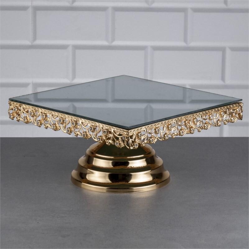 Gold Cake Stand - Etsy
