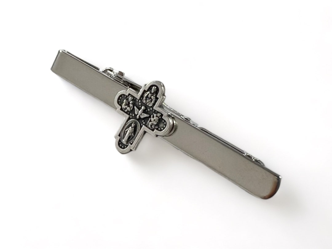 Catholic Tie Bar, Catholic Tie Clip, Religious Tie Bar, Catholic Man ...