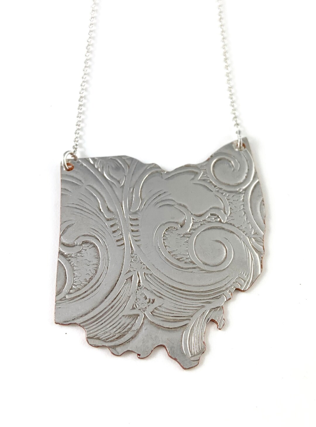 Ohio Necklace, Ohio Gift, Ohio Map Necklace, Ohio Jewelry, Ohio Charm ...