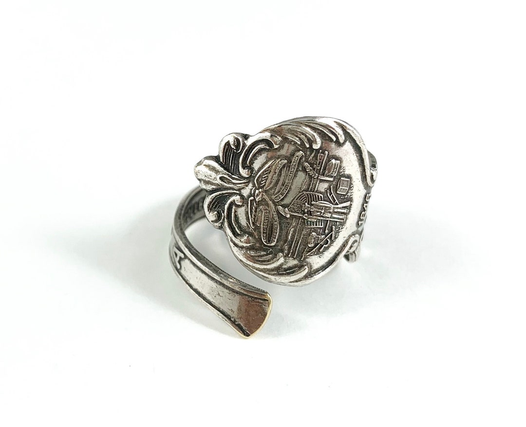 Iowa Ring, Iowa Spoon Ring, Iowa Jewelry, Iowa Gift, Spoon Ring, Spoon ...