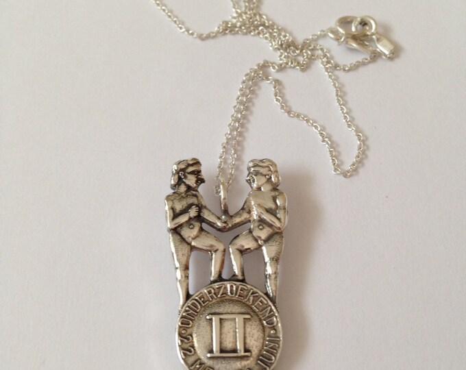 Gemini Charm, Gemini Necklace, Gemini Jewelry, Gemini Gift, Gothic ...