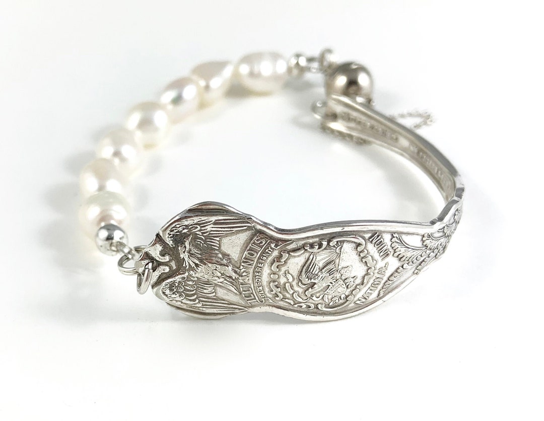 Illinois Bracelet, Illinois Jewelry, Spoon Bracelet Spoon Jewelry ...