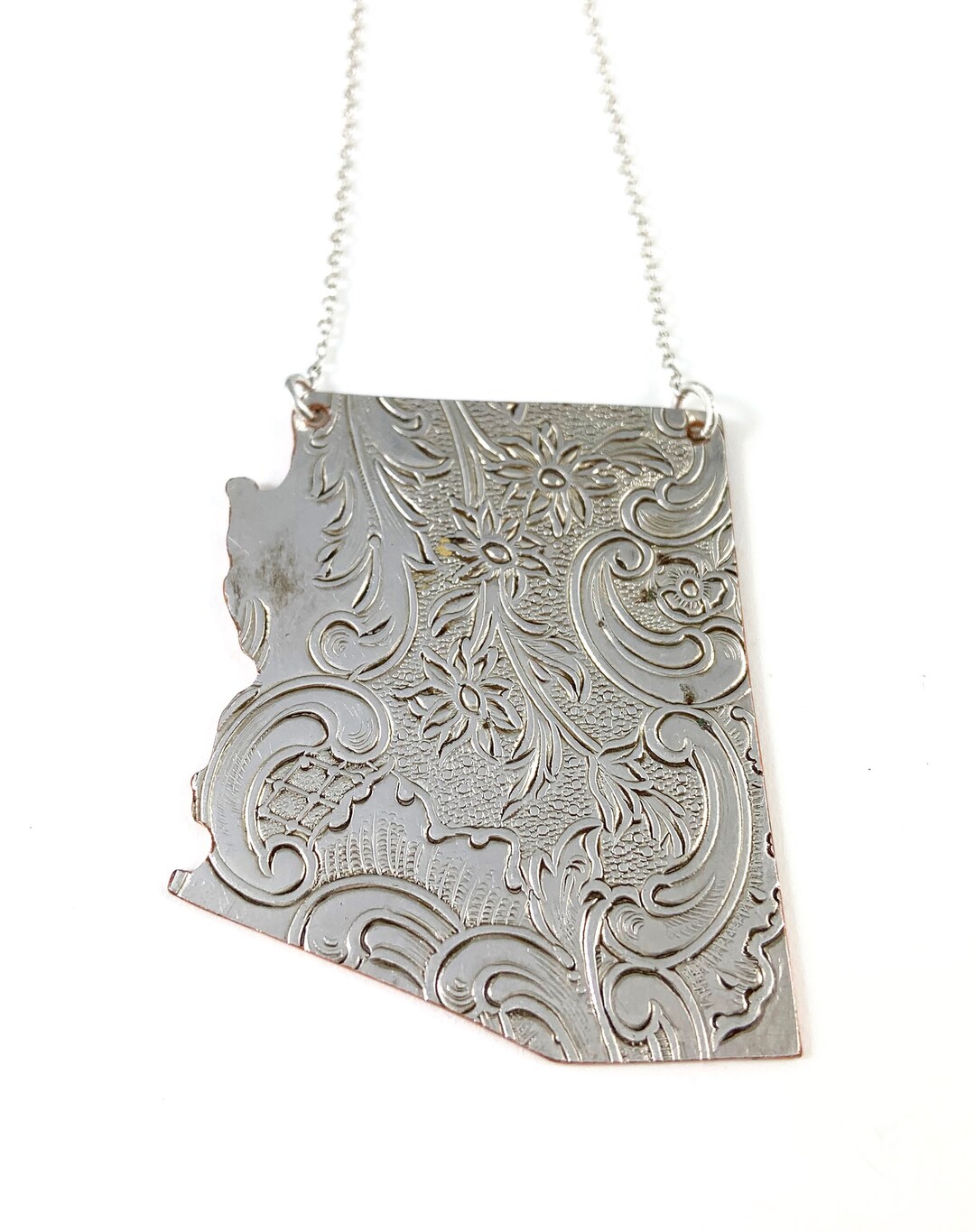 Arizona Necklace, Arizona Gift, Arizona Map Necklace, Arizona Jewelry ...