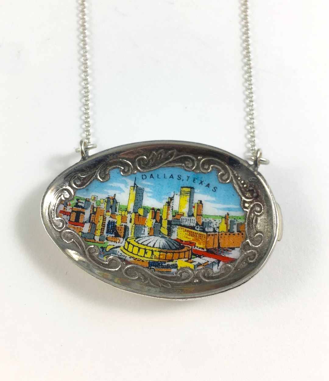 Dallas Texas, Dallas Necklace, Dallas Jewelry, Dallas Gift, Dallas ...