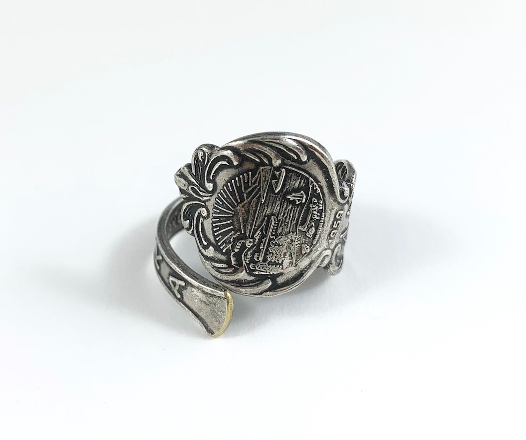 Alaska Ring, Alaska Spoon Ring, Alaska Jewelry, Alaska Gift, Spoon Ring ...