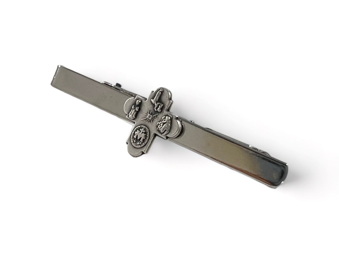 Catholic Tie Bar, Catholic Tie Clip, Religious Tie Bar, Catholic Man ...