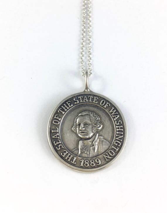 Washington Necklace Washington Gift Washington Pendant | Etsy