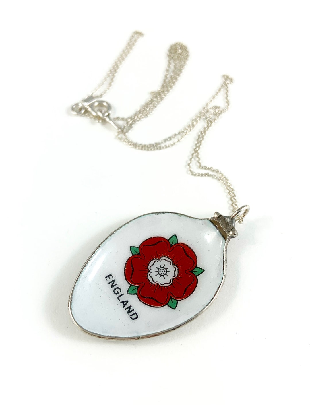 England Necklace, England Charm, England Woman Gift, Spoon Necklace ...