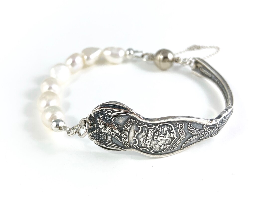 Nebraska Bracelet, Nebraska Jewelry, Spoon Bracelet, Nebraska Woman ...