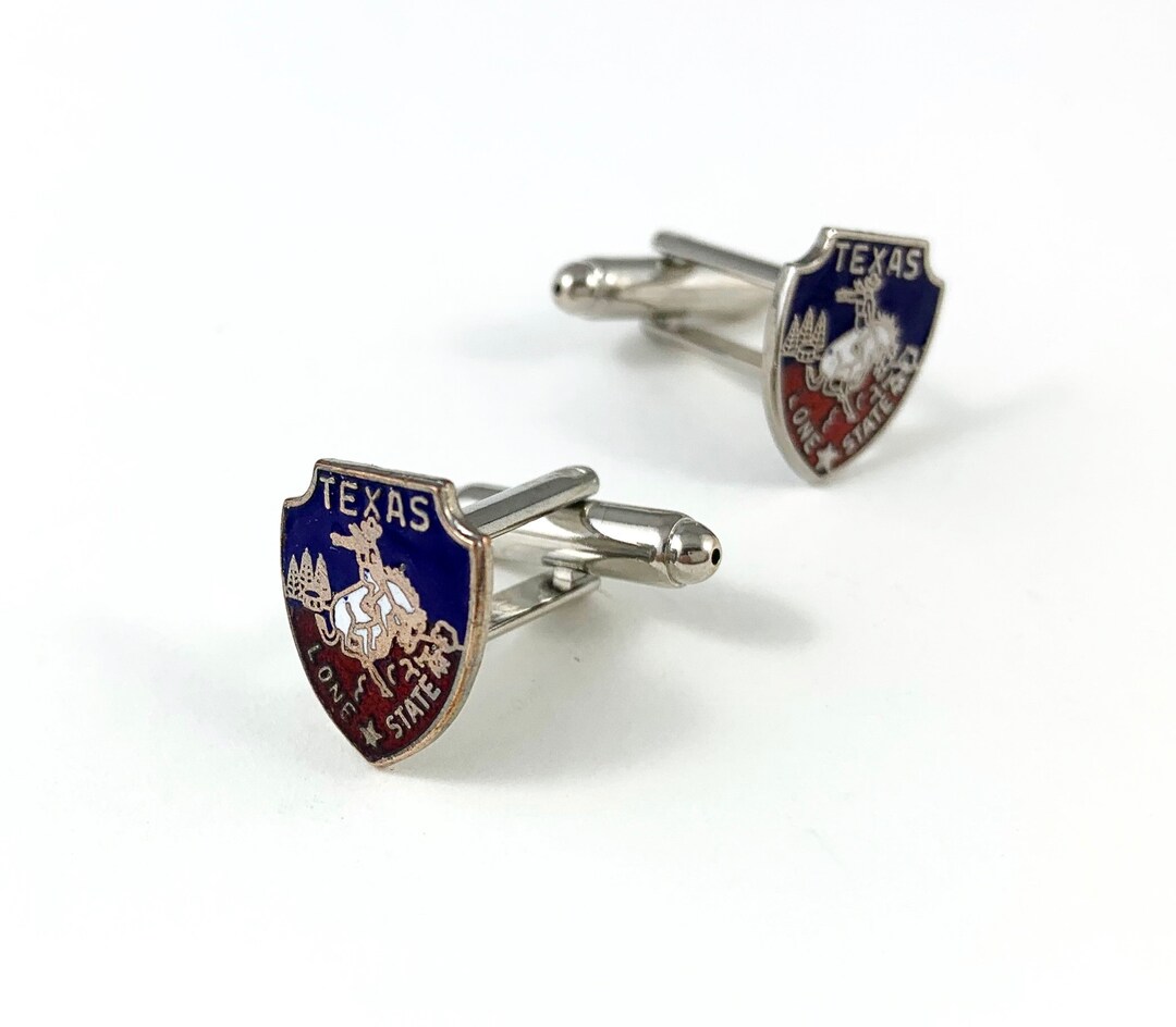 Texas Cufflinks Vintage Texas Texas Man Gift Texas Groom - Etsy