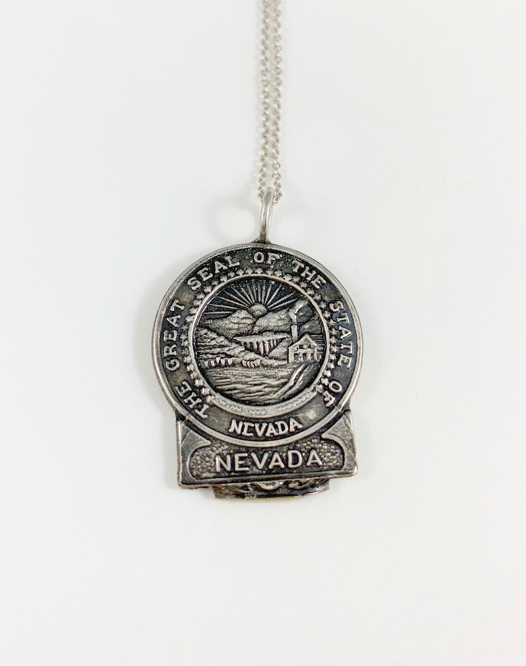 Nevada Necklace, Nevada Pendant, Spoon Jewelry, Nevada Jewelry, Nevada ...