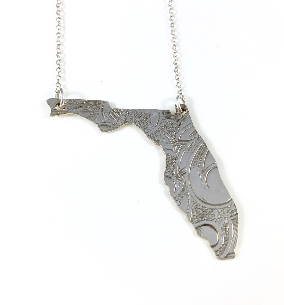 Florida Necklace, Florida Gift, Florida Map Necklace, Florida Jewelry ...