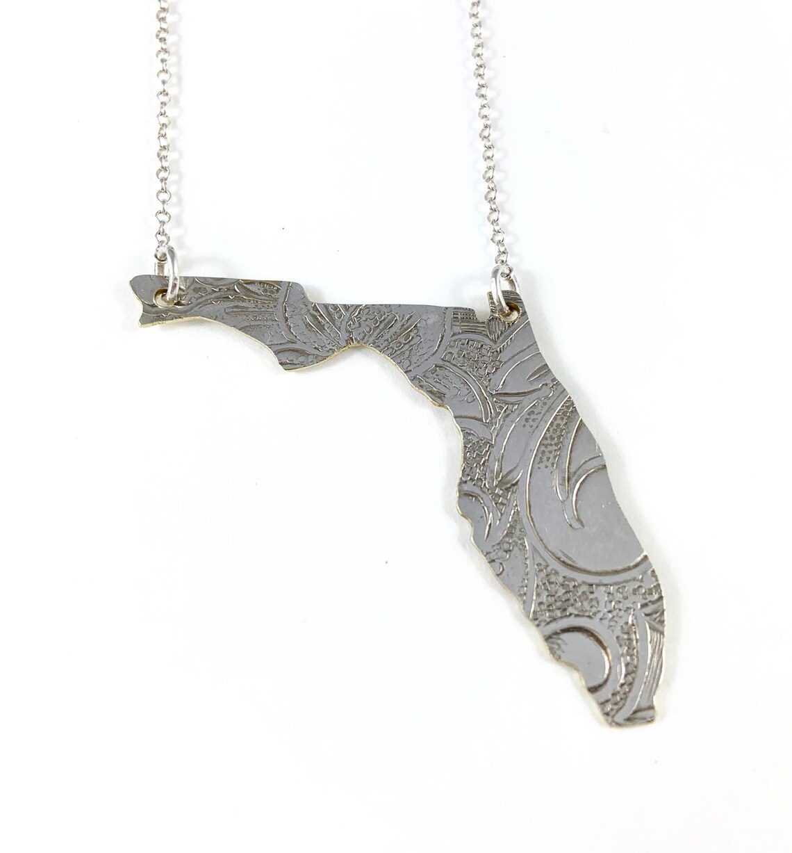 Florida Necklace Florida Gift Florida Map Necklace Florida | Etsy