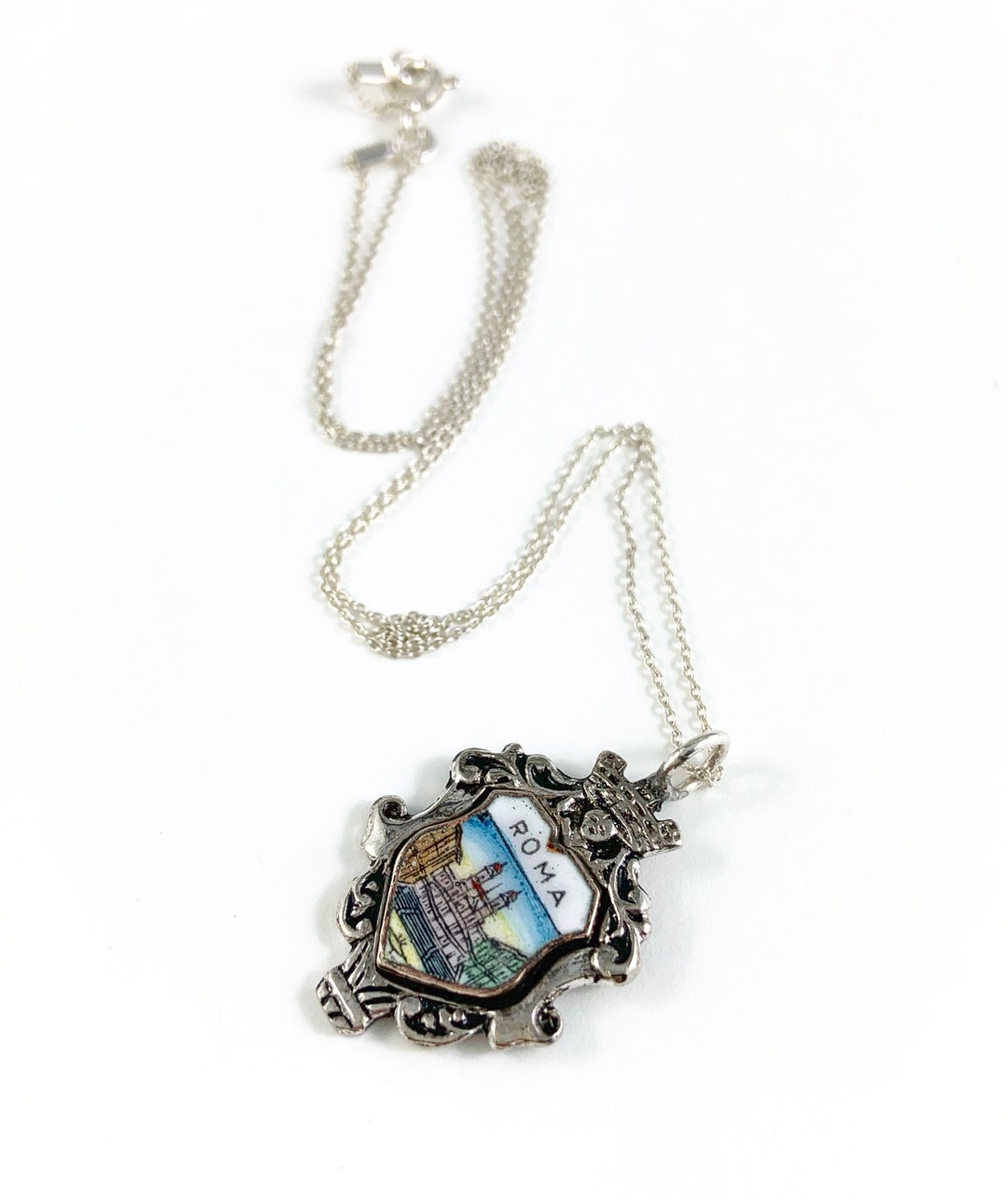 Rome Necklace, Rome Jewelry, Rome Charm, Rome Souvenir, Rome Gift ...