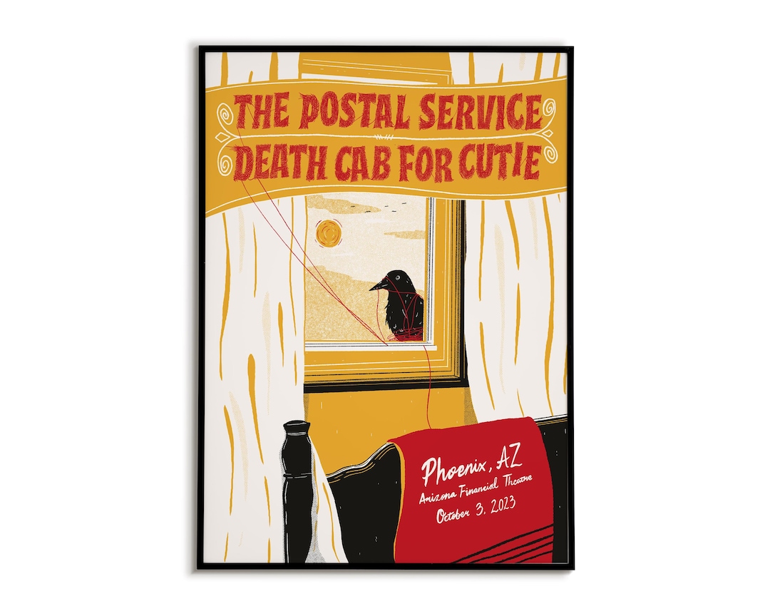 The Postal Service and Death Cab for Cutie Concert Poster - Live ...