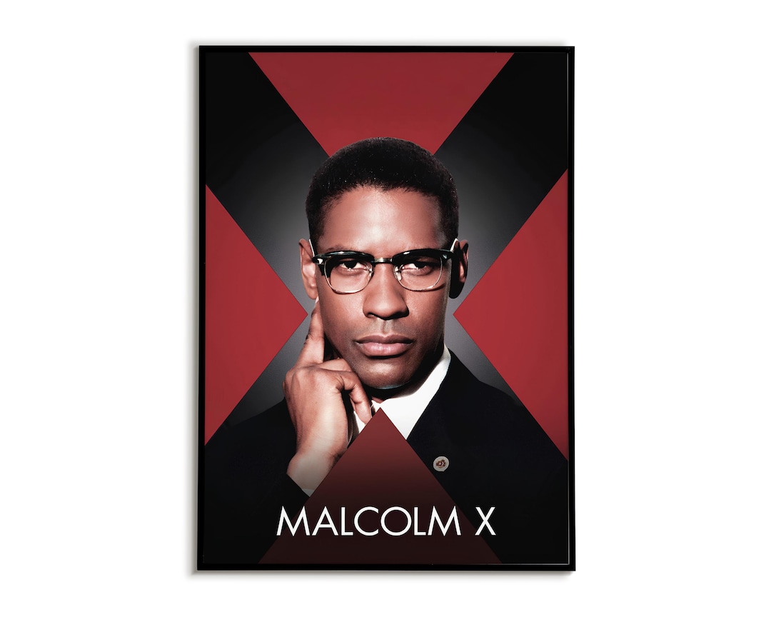 Malcolm X Film Poster, Faces of History Wall Art, Movie Poster - Etsy UK