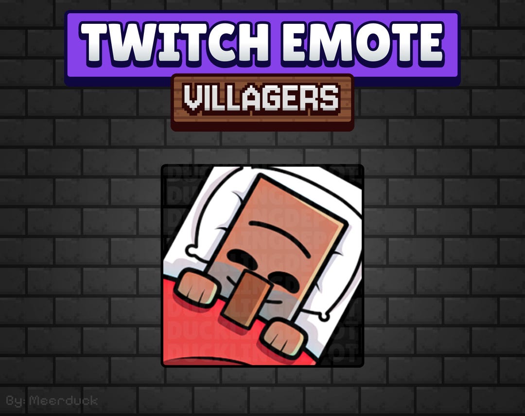 Villager Cozy Emote Twitch - Etsy