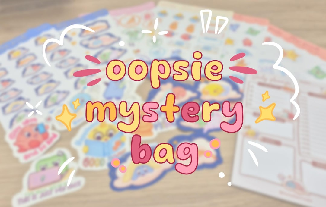 LIMITED~ | Oopsie! Mystery Bag | Oops Stickers B-grade | Sticker Pack Set | Vinyl Stickers ...