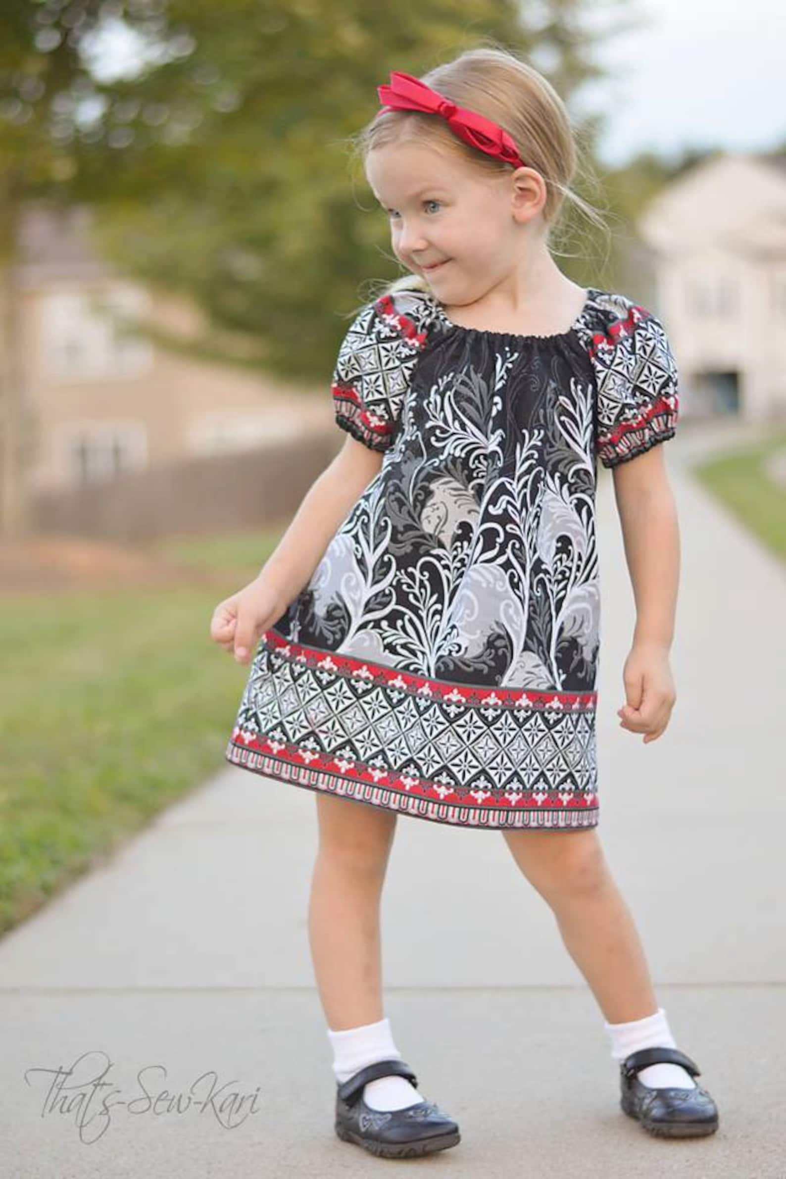 Back to School Dress SEW GROOVY Peasant Dress Pattern PDF - Etsy Australia