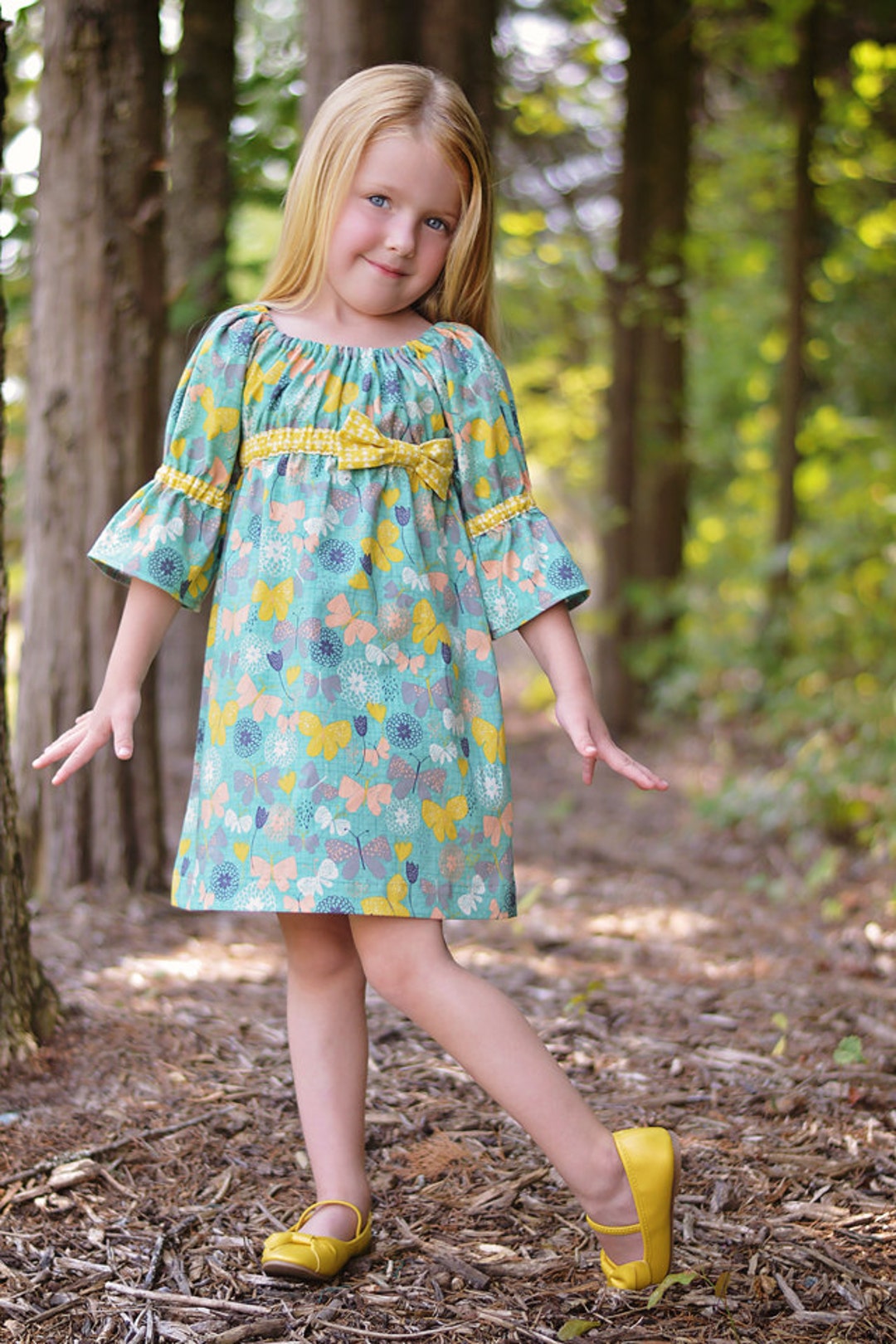 Back to School Dress SEW CLASSIC Empire Waist Peasant Dress Pattern ...