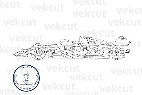 Mclaren MCL 38 F1 Decor Vector File for Laser Cutting, Metal & Wood CNC ...