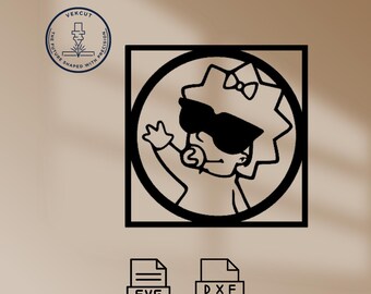 Maggie Decor Vector File for Laser Cutting, Metal & Wood CNC Machine - Etsy