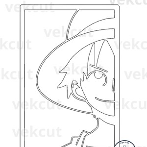 Archivo vectorial Monkey D. Luffy Decor para máquina CNC de corte por ...