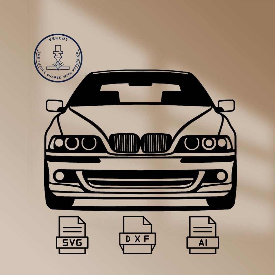 BMW M5 E39 Avant Tuned Decor Vector File for Laser Cutting, Metal ...