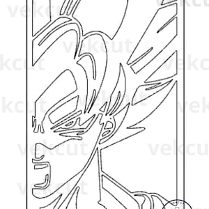 Goku Decor Vector File for Laser Cutting, Metal & Wood CNC Machine - Etsy