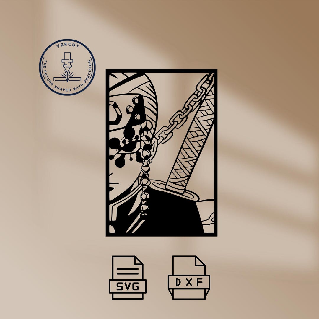 Tengen Uzui Decor Vector File for Laser Cutting, Metal & Wood CNC ...
