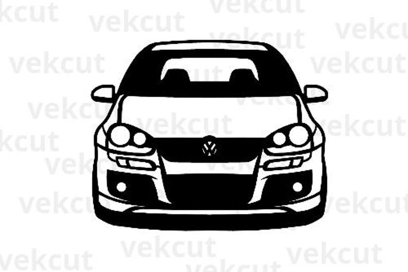 GOLF MK5 GTI Decor Vector File for Laser Cutting, Metal & Wood CNC ...