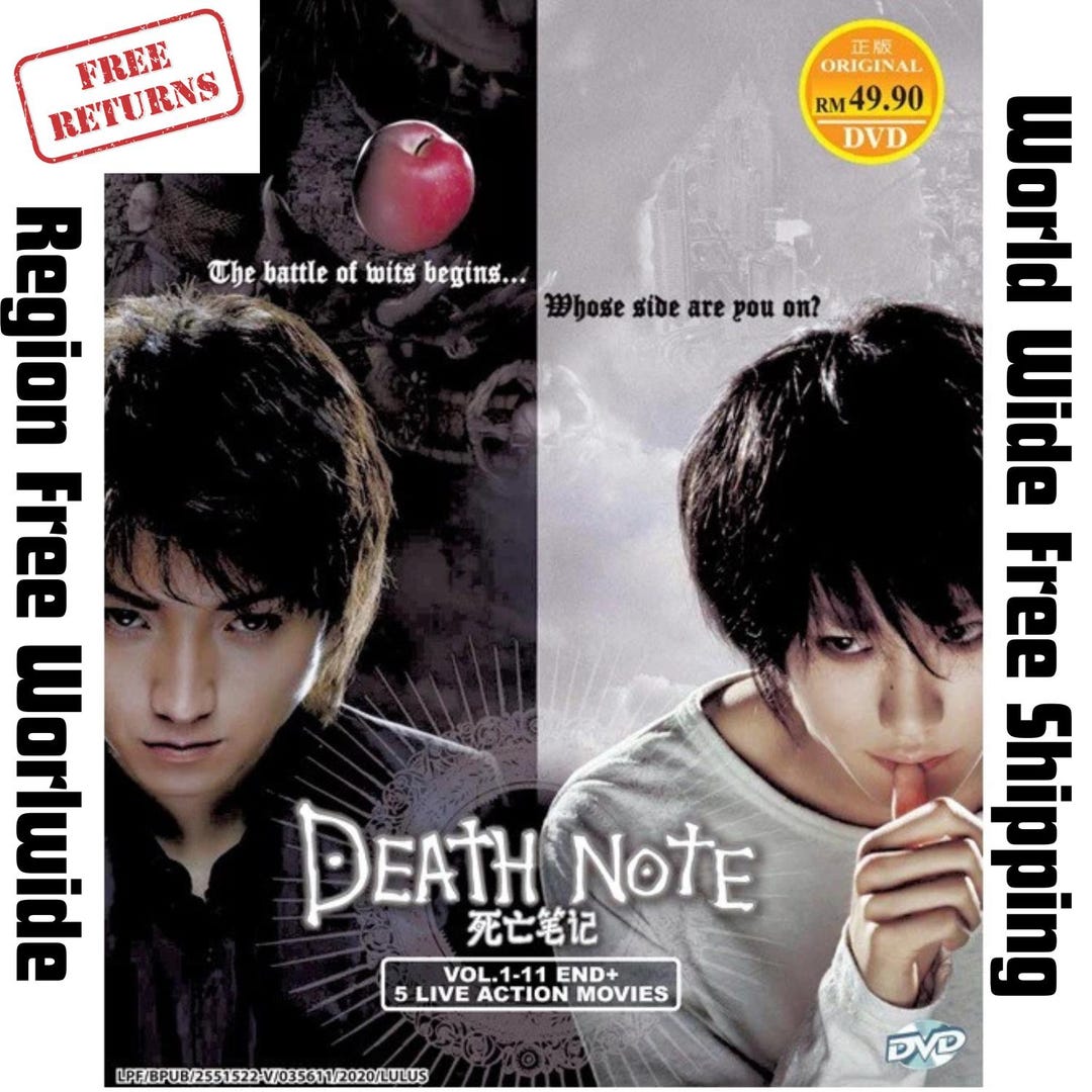 DVD Death Note Vol.1-11end+5 Live Action Movies English Sub All Region ...