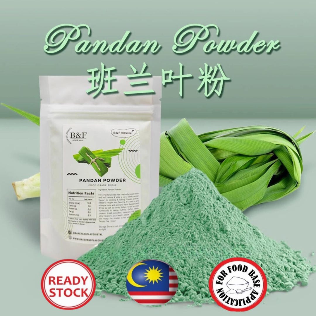 Pandan Leaf Powder Flavour Natural Food Powder Fruit & Vegetable Color ...