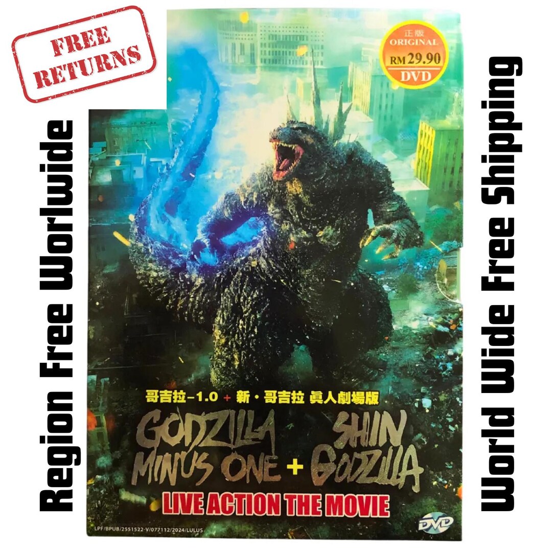 DVD Godzilla Minus One 2024 Shin Live Action Movies English Subtitle - Etsy
