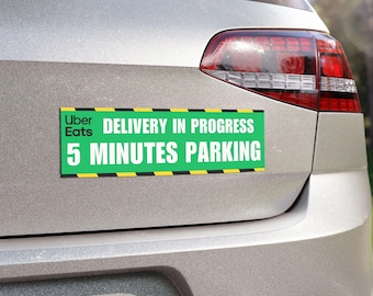 Uber Eats Delivery Driver Car Magnet - Etsy