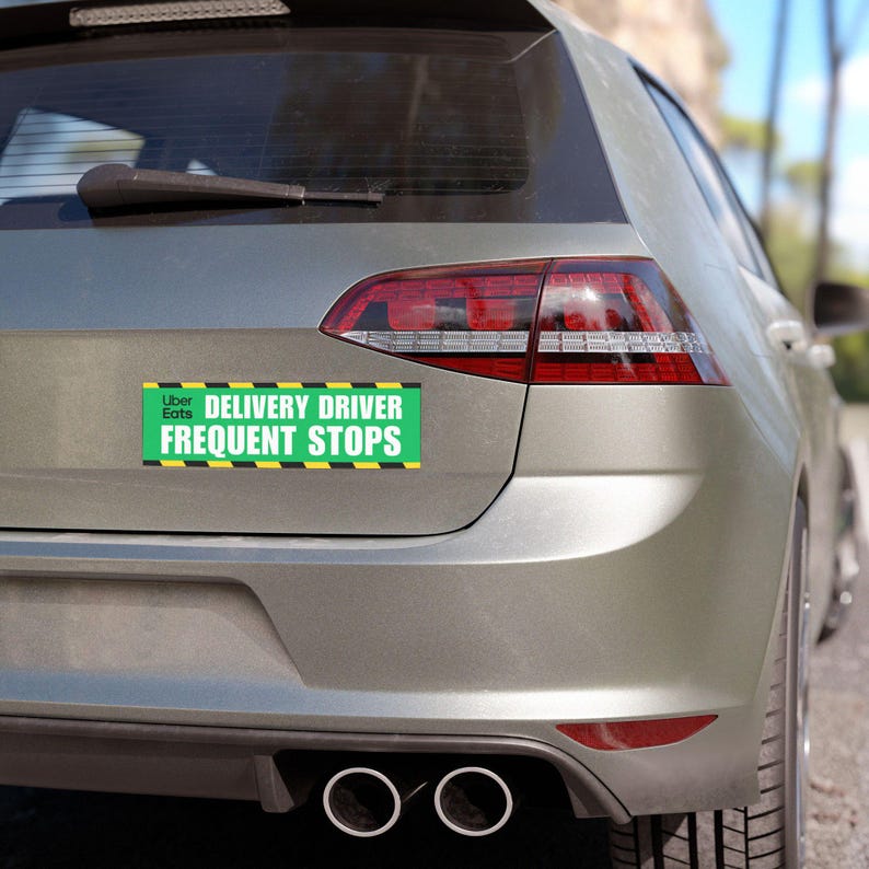 Uber Eats Delivery Driver Car Magnet - Etsy