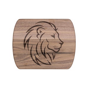 Lion Cutting Board Cutting Board Personalized Wedding Gift Engagement ...