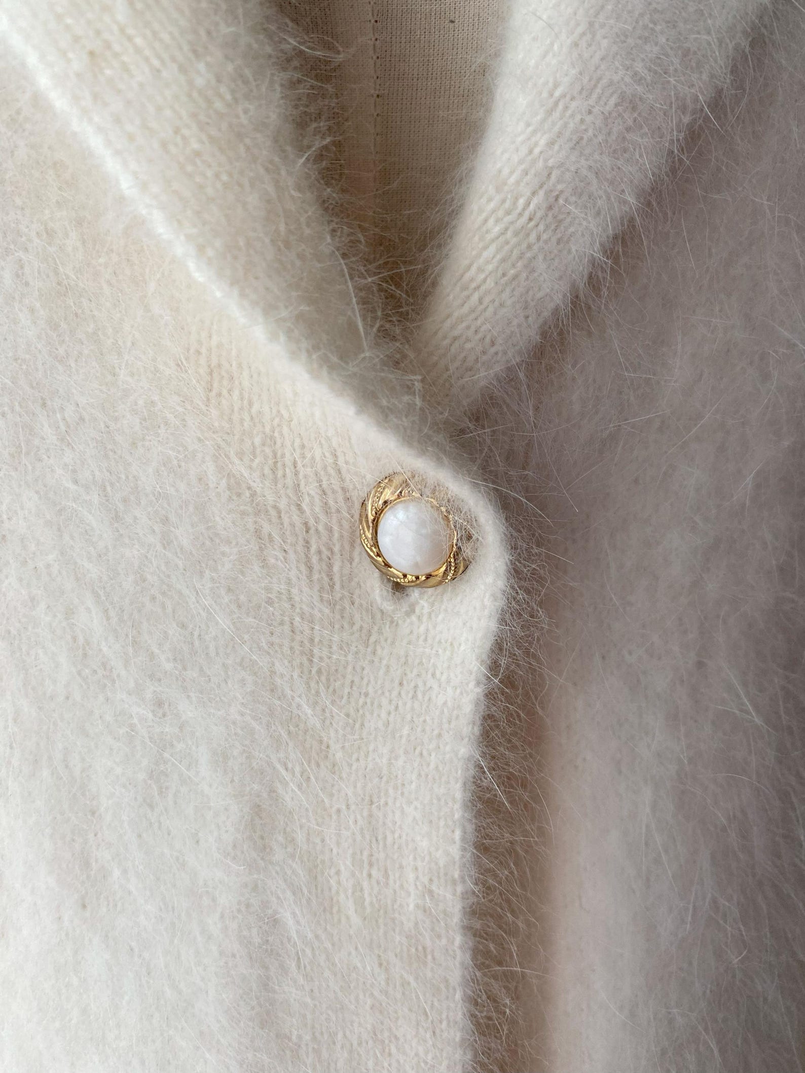 Vintage Monsoon 80% Angora Puffy Cardigan,milk Angora Puff Sleeve ...