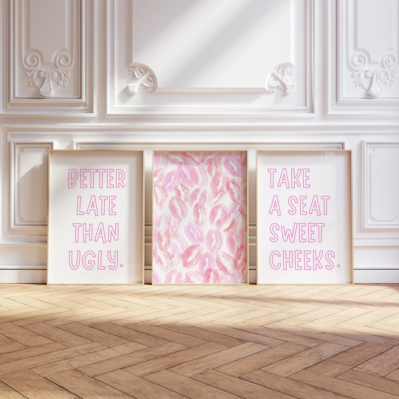 Bathroom Art Three Piece - Etsy