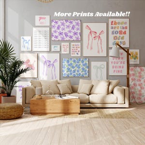 Coquette Room Decor 3 Piece Wall Art Aesthetic Coastal Nursery Dorm ...