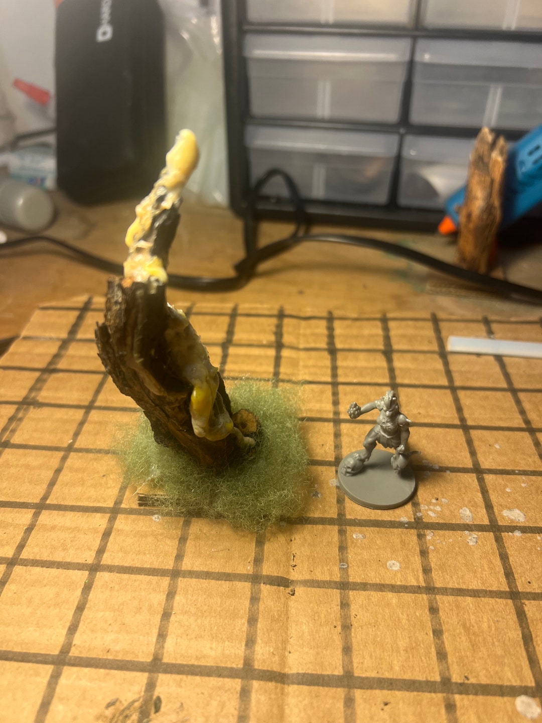Handcrafted Sap-dripping Tree Stump Miniature for Dnd Custom Fantasy ...